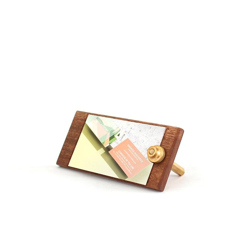 Brass Solid Wood Price Tag Display Table Postercar... – Grandado