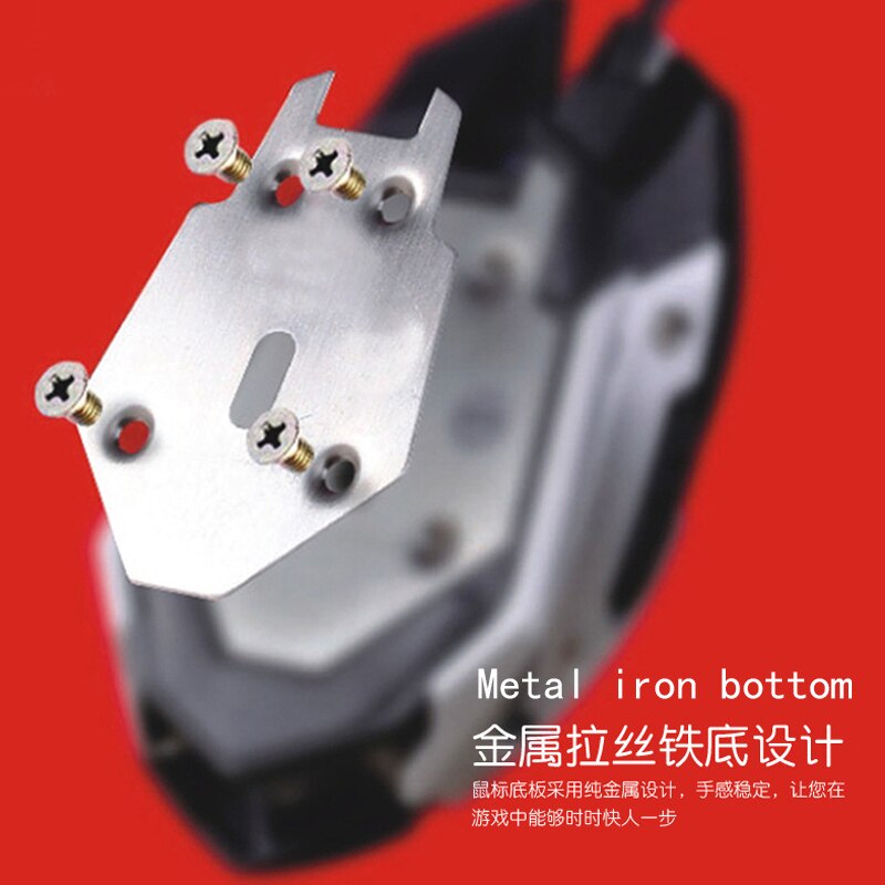 RGB Keyboard With Mouse Set Bracket Metal Mechanic... – Grandado