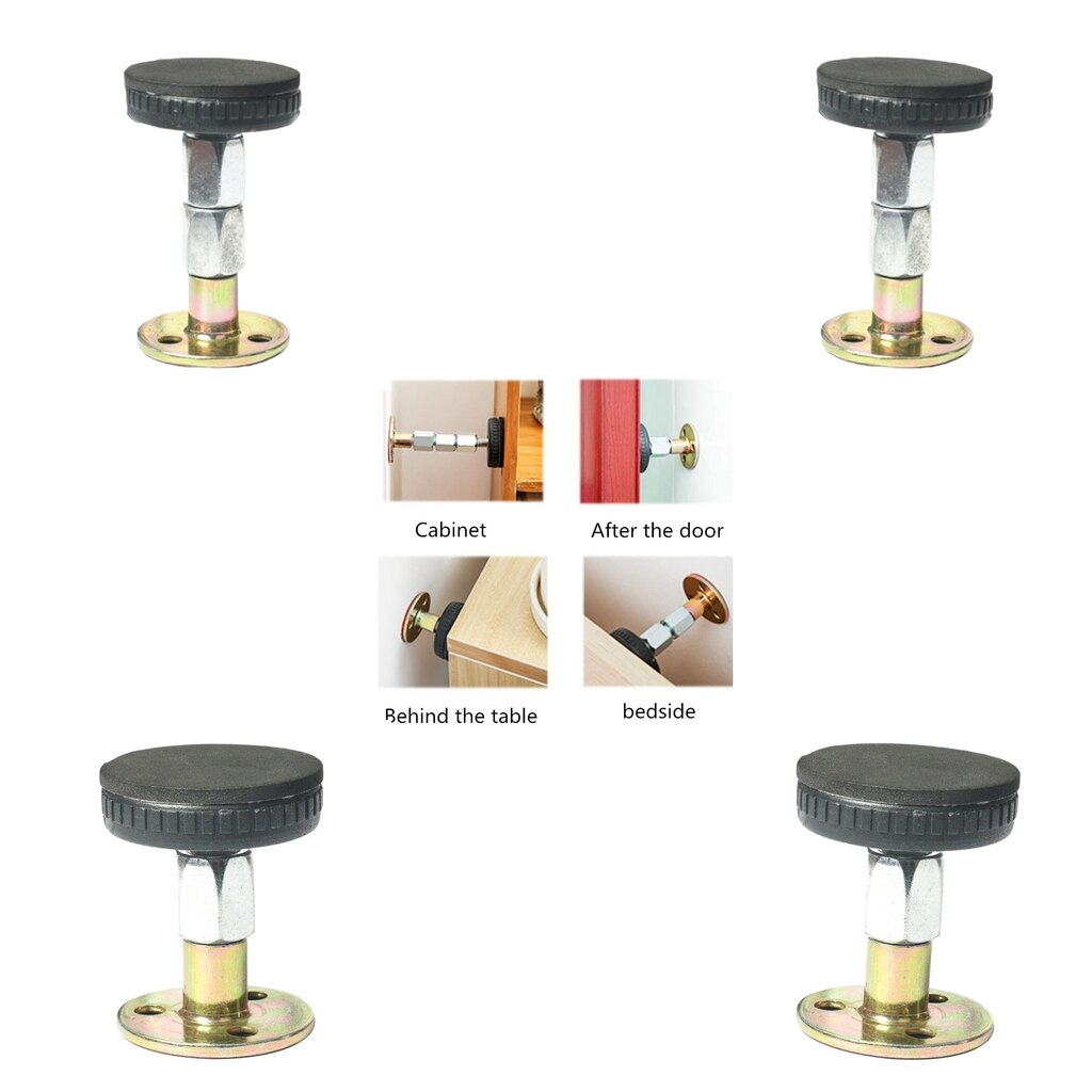 4 Piece Thread Bed Frame Anti-Shake Fixed Bed Head... – Grandado