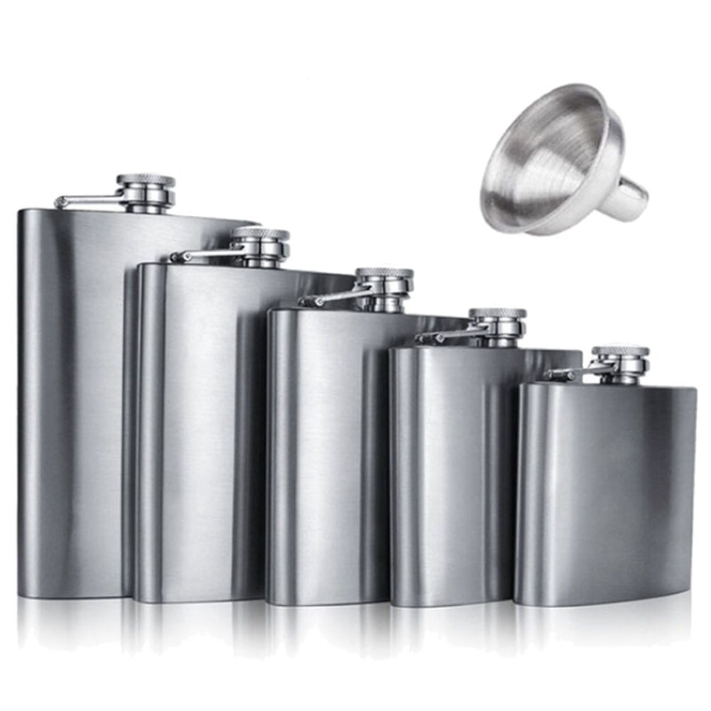 Stainless Steel Hip Liquor Flask Whiskey Alcohol P... – Vicedeal