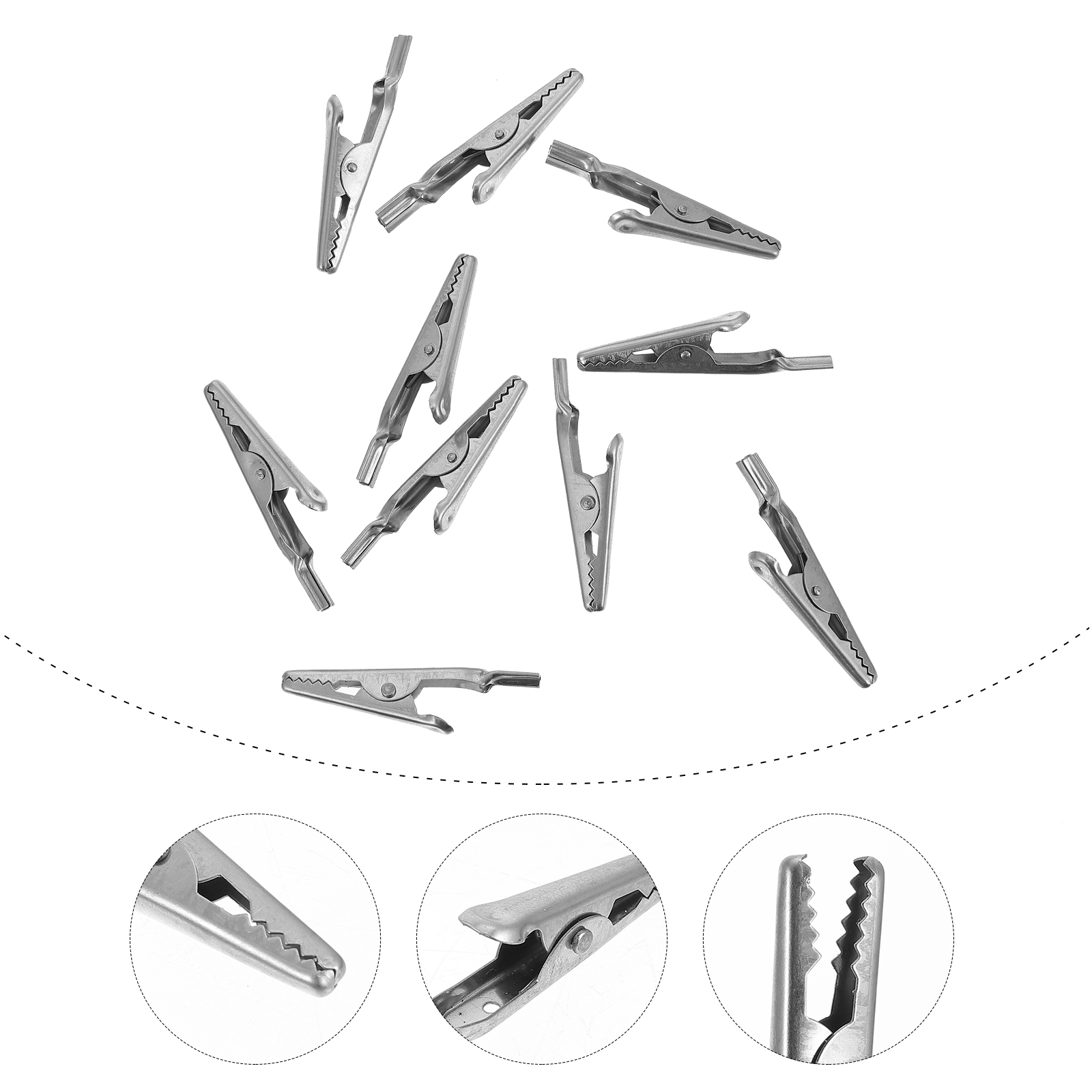 10pcs Metal Alligator Clips Testing Alligator Clam... – Grandado