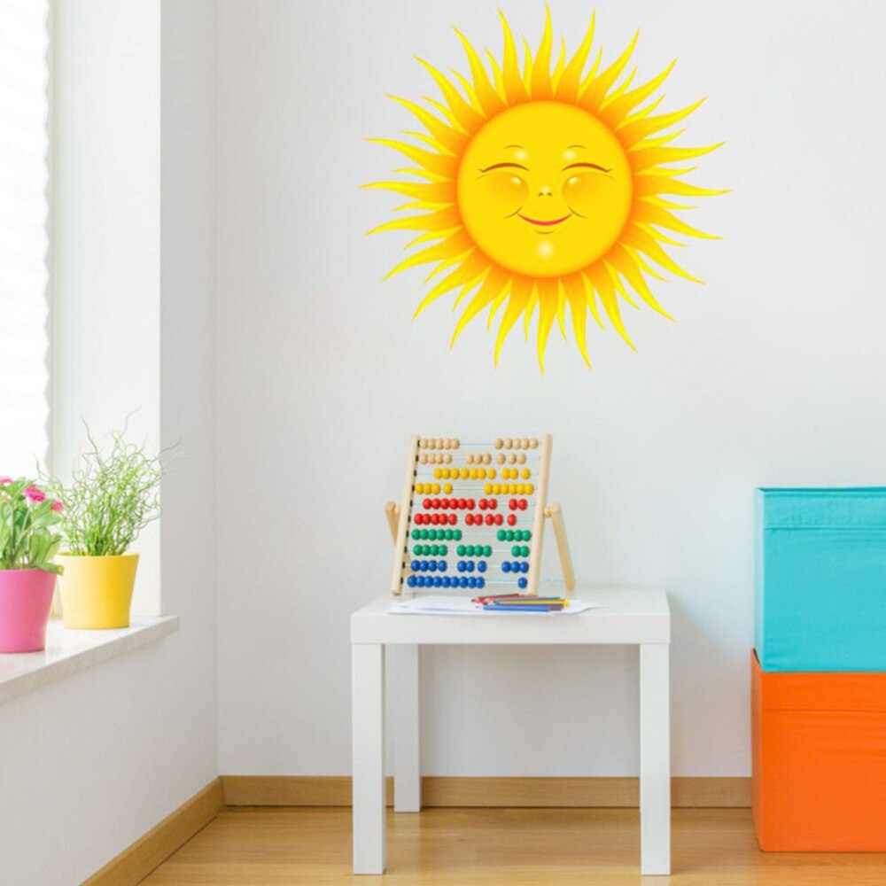 Interesting Sun Wall Sticker Wallpaper Unique Wall... – Vicedeal