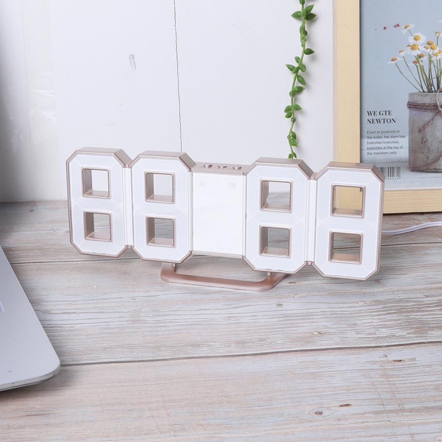 Nordic Digital Alarm Clocks Wall Hanging Big White... – Grandado