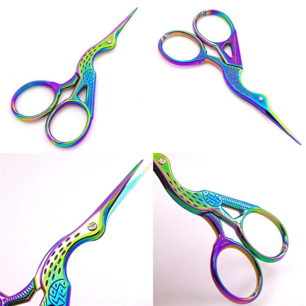 Stainless Steel Stork Golden Scissors Zig Zag Shar... – Vicedeal