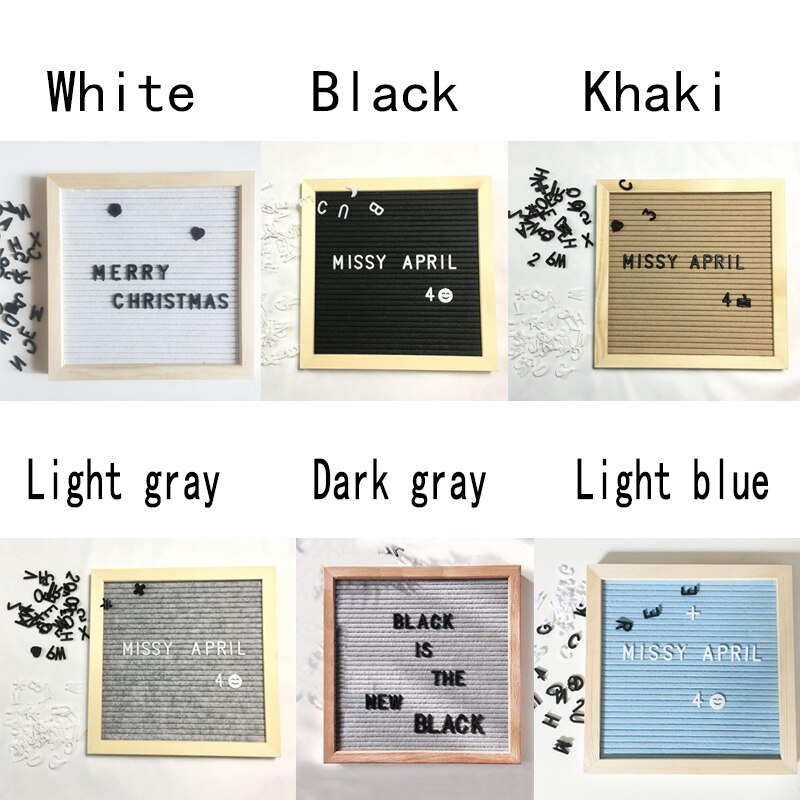 Beautiful Felt Letter Board Wooden Frame Changeabl... – Vicedeal