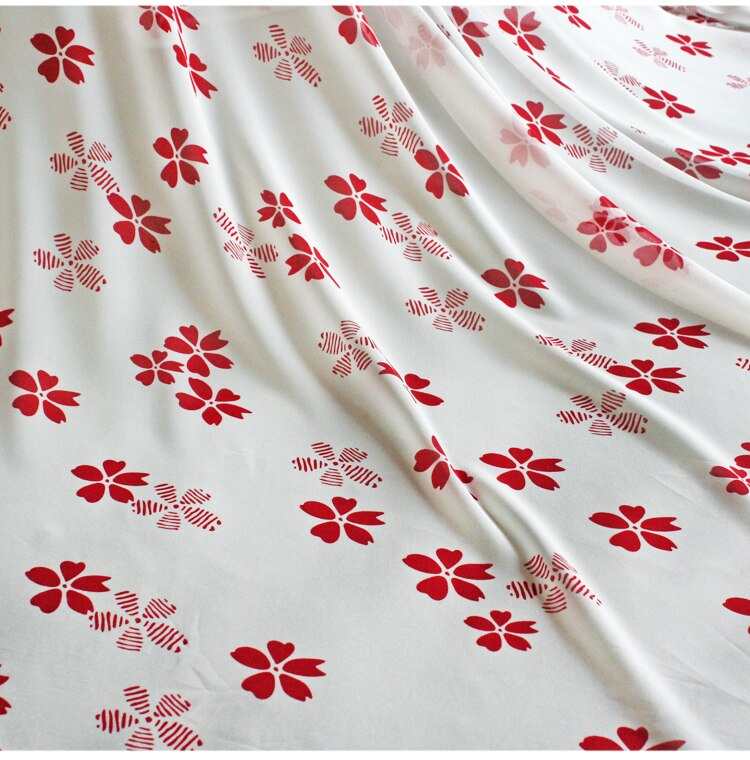 150 cm bedrukte stof meter perspectief chiffon sto... – Vicedeal