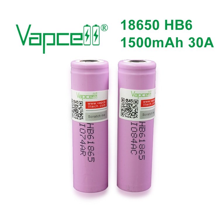 Vapcell 100% original Li ion battery HB6 18650 150... – Vicedeal