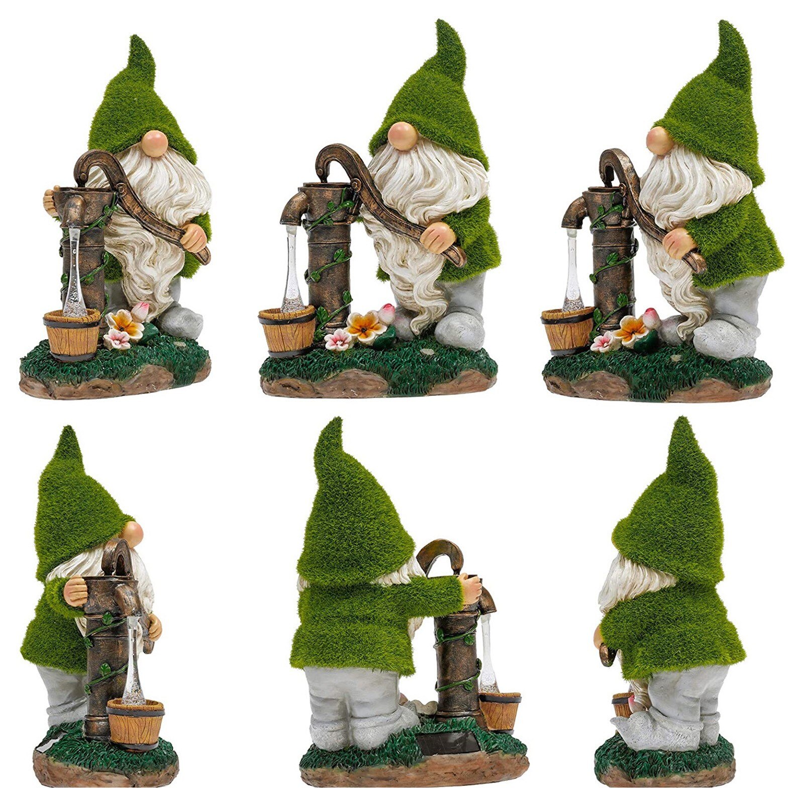 Outdoor Solar Garden Ornaments Resin Dwarf Confuci... – Vicedeal