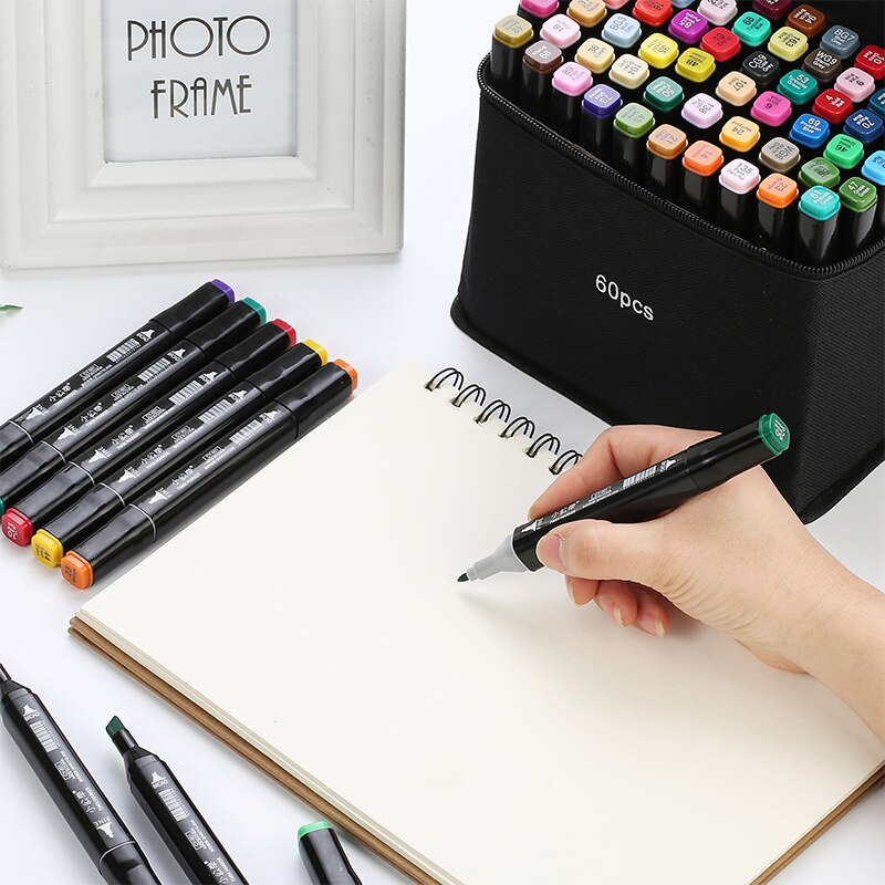 Marker Pencil 30 /40 / 60 / 80 Colors Double Head ... – Vicedeal