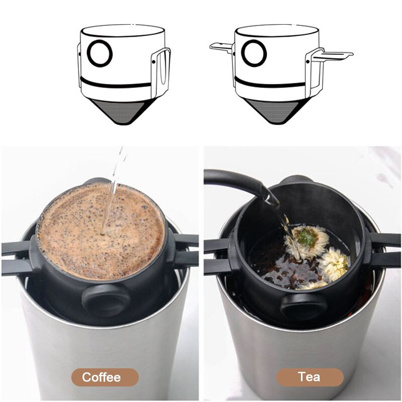 Mini Pour Over Coffee Dripper Reusable Foldable Dr... – Grandado