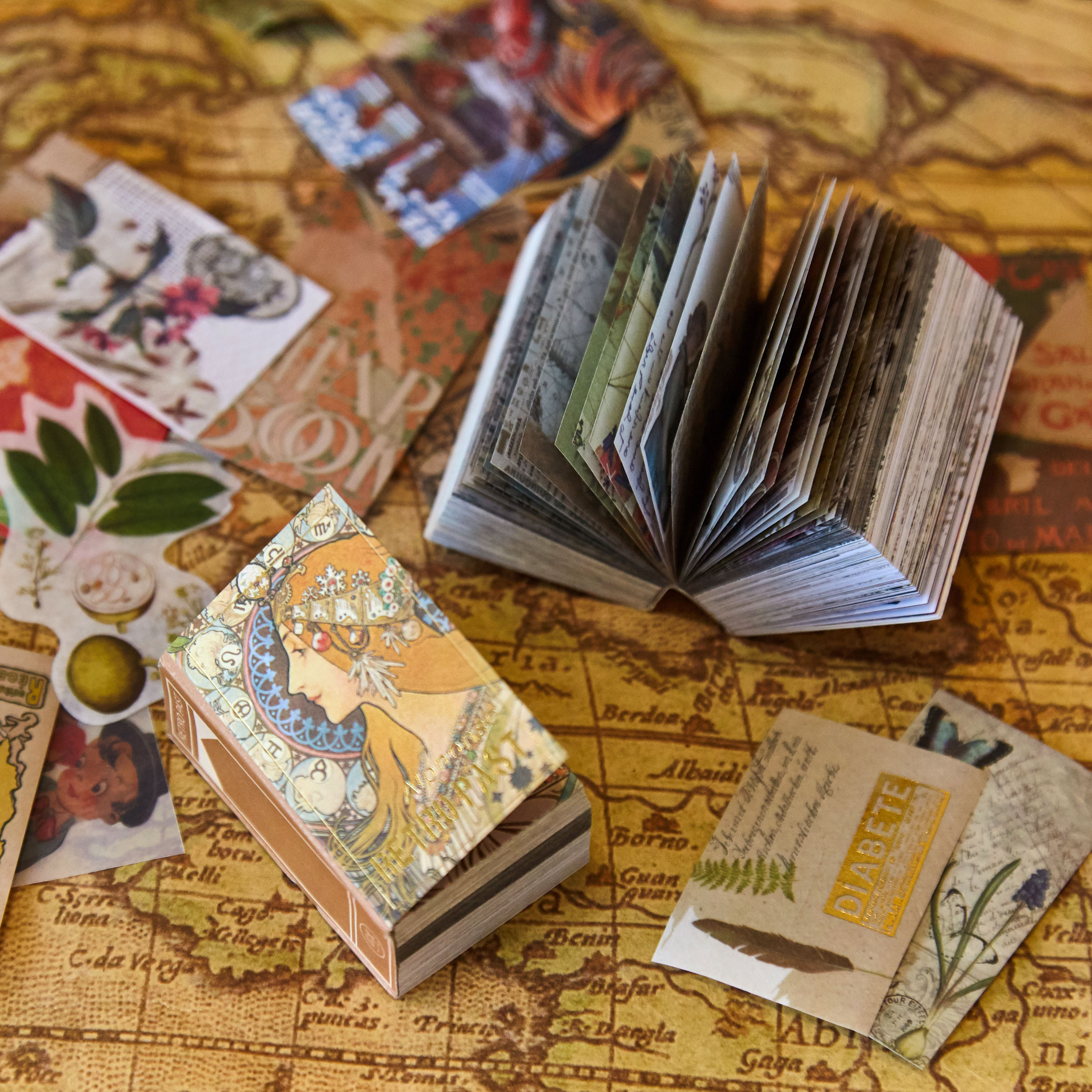 200Pcs Vintage Oude Krant Bloem Planten Materiaal ... – Vicedeal