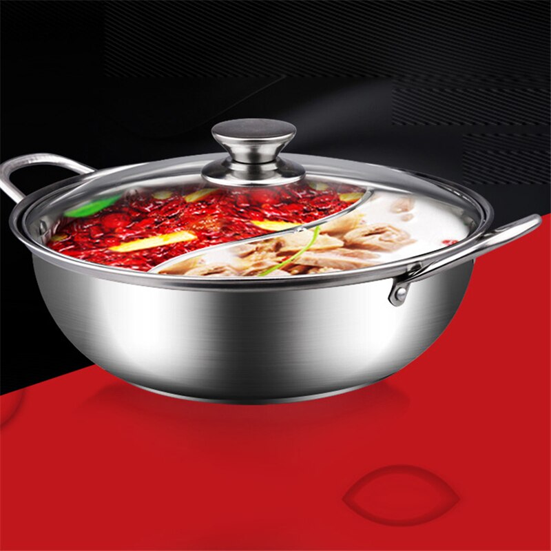 Home Kitchen Cookware Soup Cooking Pot Twin Divide... – Grandado