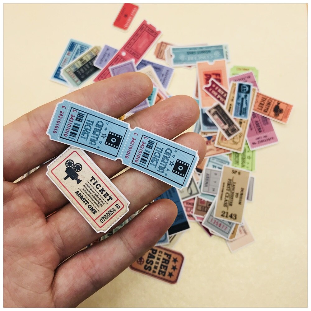 78Pcs/Lot Vintage Ticket Label Tags Sticker DIY Cr... – Grandado