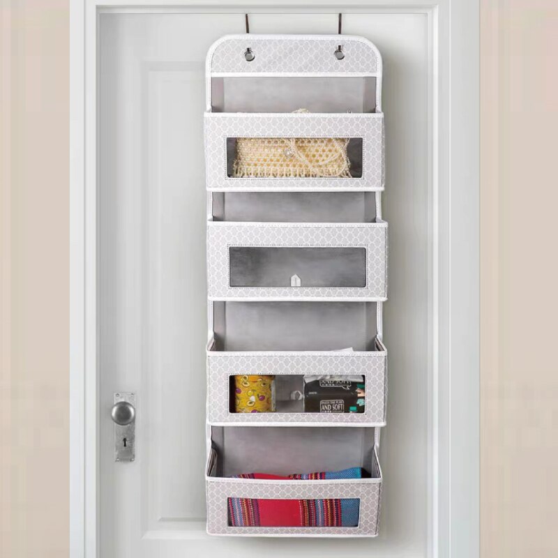 Over Deur/Wall Mount Wens Clear Window Pocket Orga... – Grandado