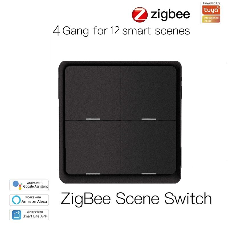Tuya ZigBee Smart 12 Scene Switch Push Button Cont... – Vicedeal