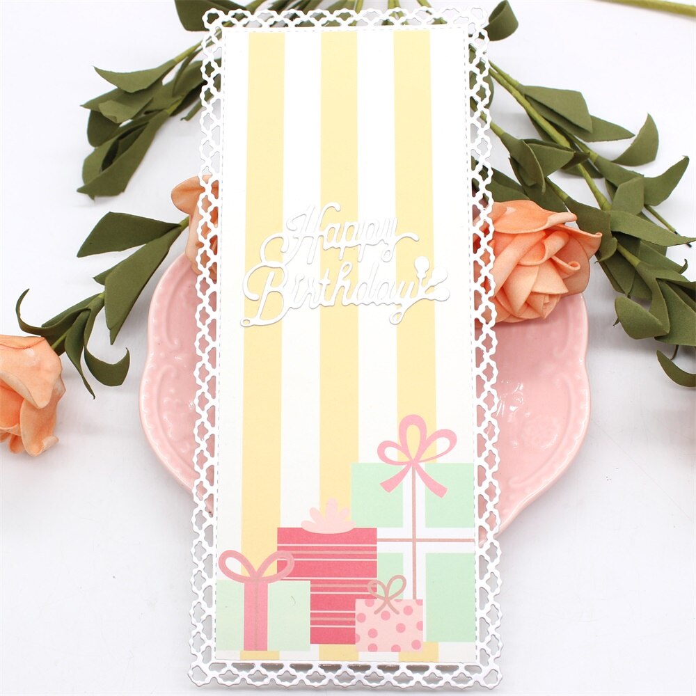 KSCRAFT Lacey Slimline Frames Metal Cutting Dies S... – Vicedeal
