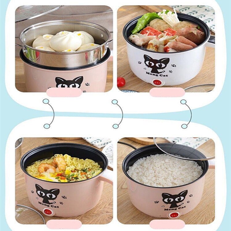 220V Mini Electric Pot Portable Multi Cooker Stain... – Grandado
