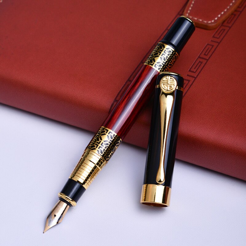 Vintage Luxury Fountain Pen Classical Wood Grain B... – Vicedeal