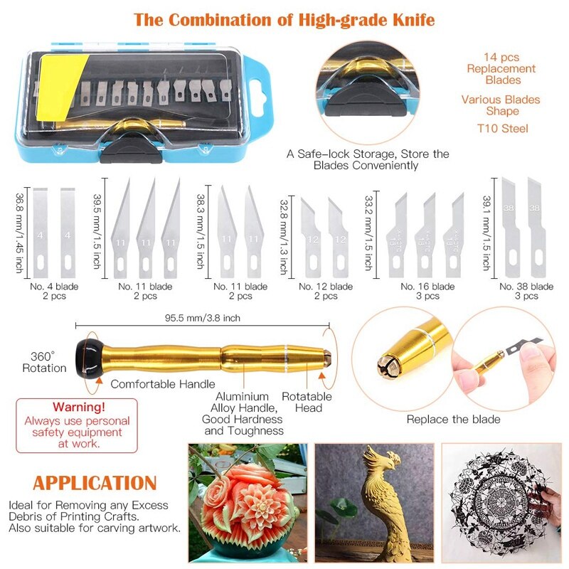 42 Piece 3D Print Tool Kit Includes Debur Tool, Cl... – Grandado