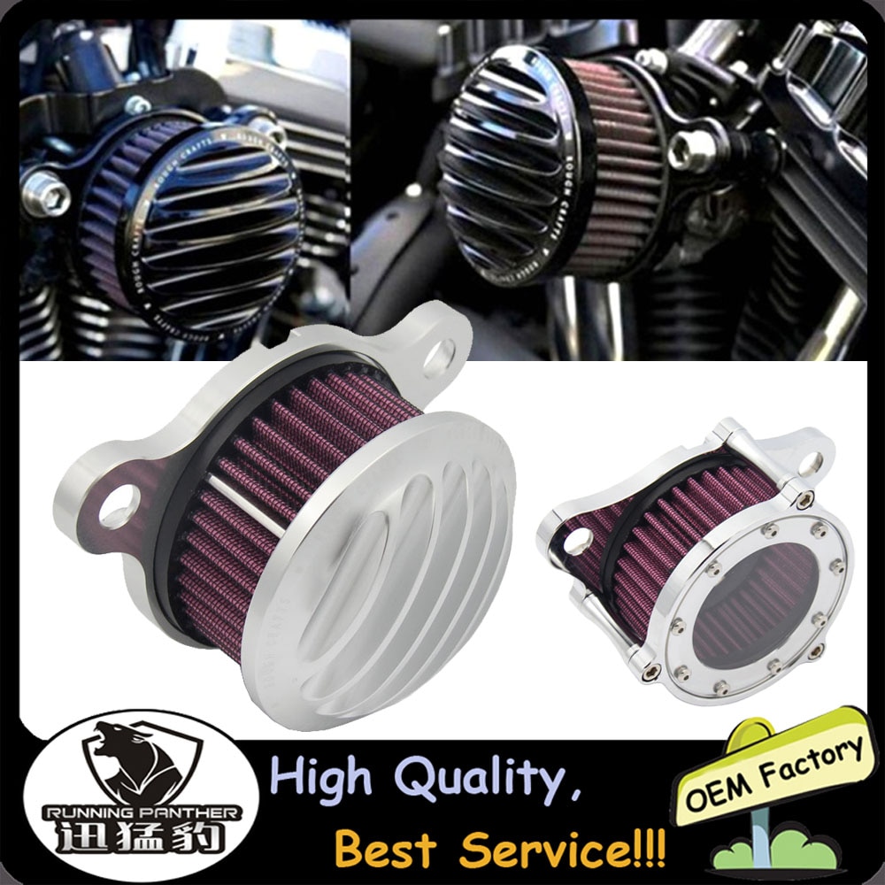 CNC Bronze Air Filter Motorcycle Intake System Kit... – Vicedeal