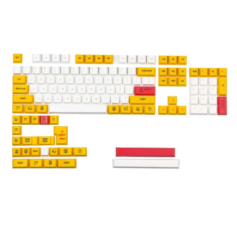 127 Keys Cherry Profile PBT Keycaps DYE-Sublimatio... – Grandado