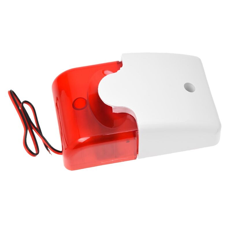 Mini 12 Volt Security Alarm Siren Red Light Vervan... – Grandado