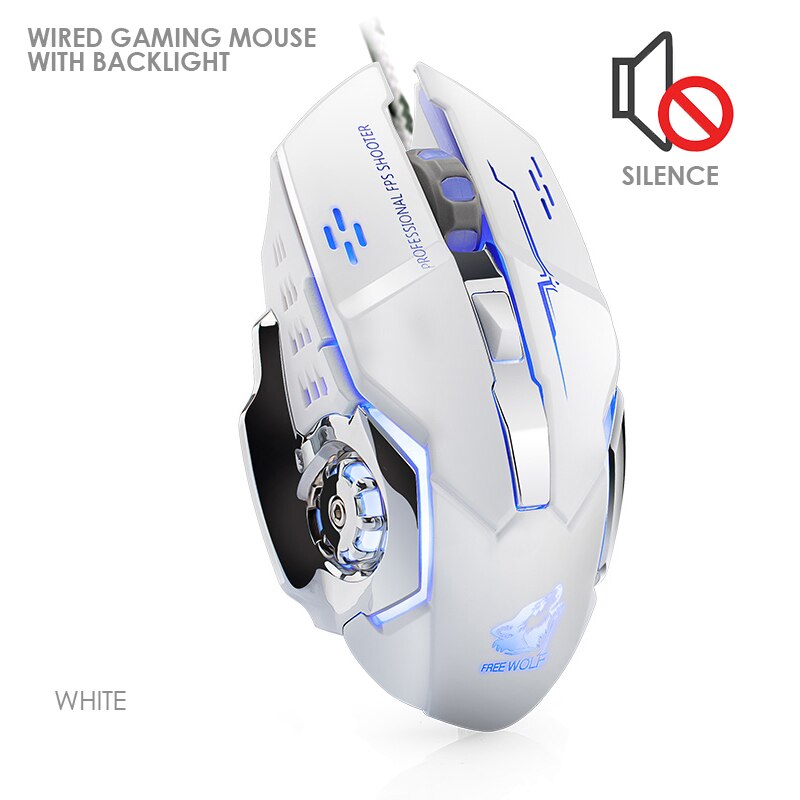 Wired/Wireless Gaming Mouse with Silent LED Backli... – Grandado