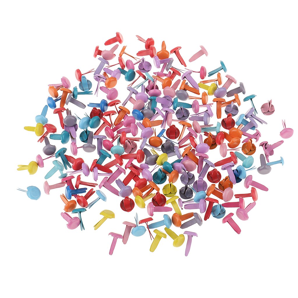 200 Pieces Metal Brad Paper Fastener For Scrapbook... – Grandado