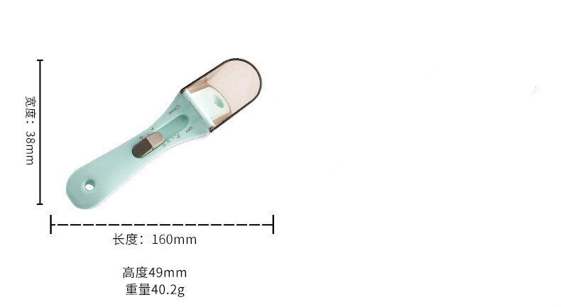 Kitchen tool plastic measuring spoon adjustable me... – Grandado