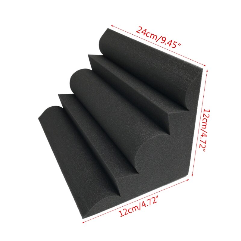 12pcs Corner Acoustic Soundproof Foam High Density... – Grandado