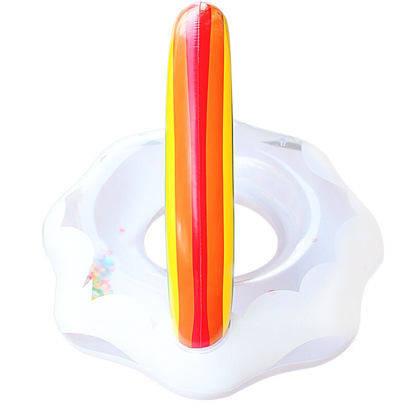 Inflatable Rainbow Swimming float Pool Float Pink ... – Vicedeal