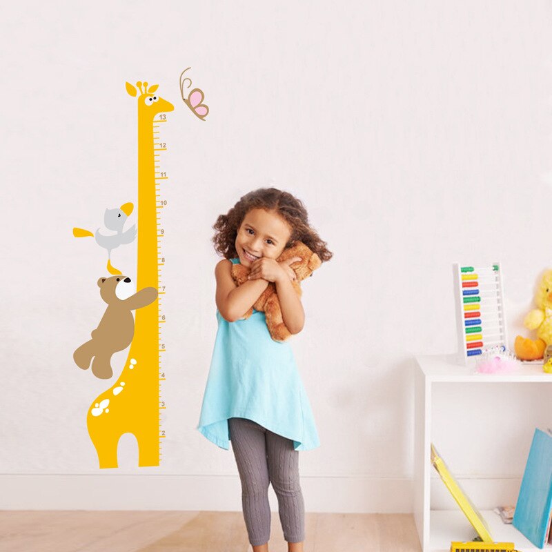 Children Giraffe Height Measure Wall Stickers DIY ... – Vicedeal