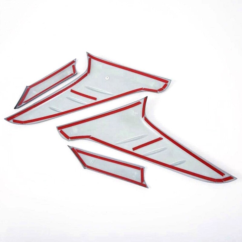 4Pcs Car Rear Window Triple-cornered Sequins Side Tail Tail Door Side ...