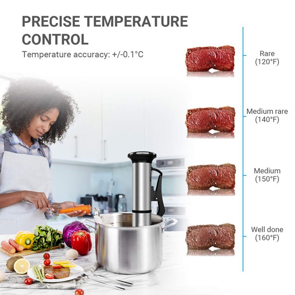 Vacuum Slow Sous Vide Food Cooker Stainless Steel ... – Grandado