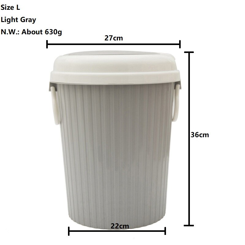 WBBOOMING Plastic Waste Bins Portable Trash Can Pr... – Vicedeal