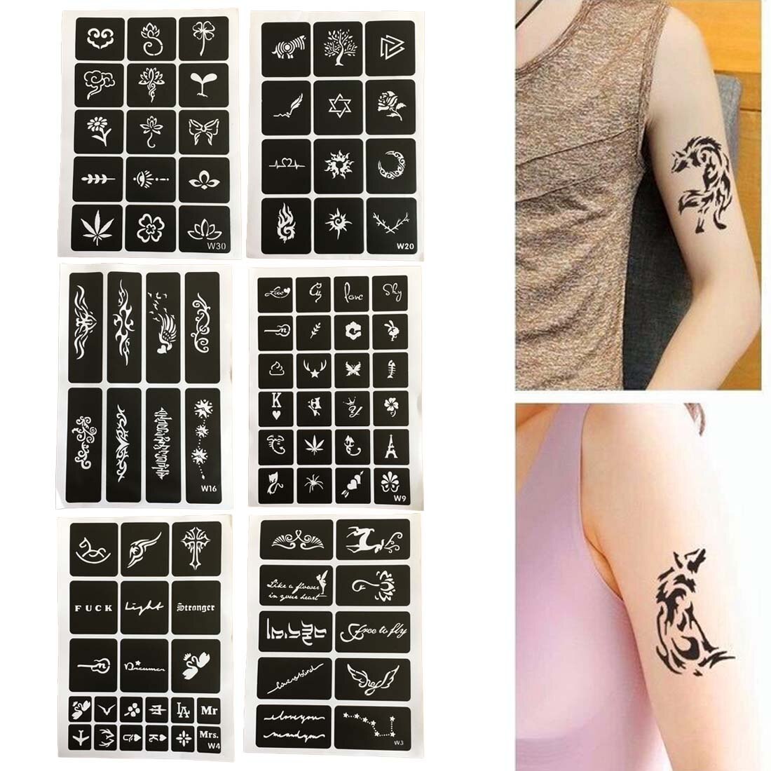 Henna Facial Painting Template Haina Tattoo Templa Grandado