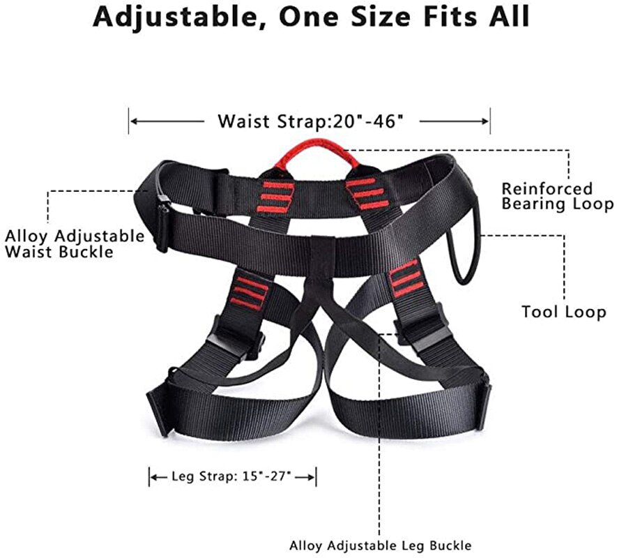 Fall Safety Belt for Outdoor Mountain Climbing Wor... – Grandado