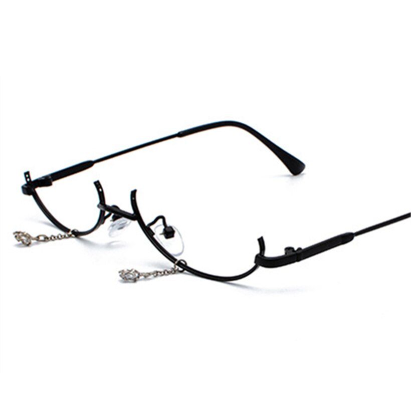 Oulylan Half frame Glasses Frame Women Without Len... – Vicedeal