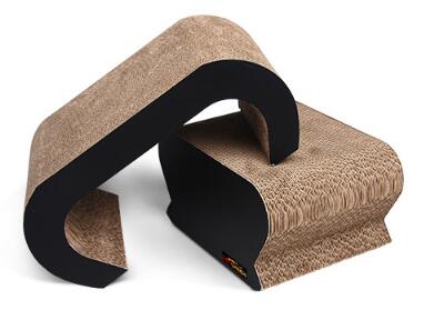 2in1 Square Cat Scratcher Fat Cat Bed Cardboard Pa... – Grandado