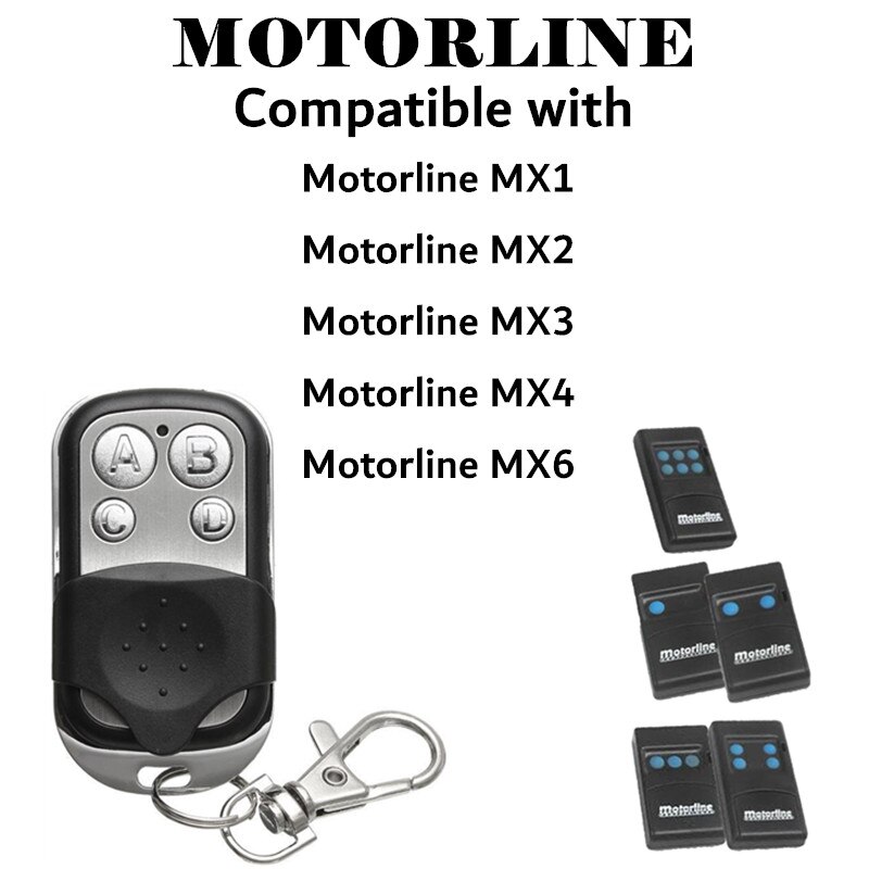 MOTORLINE MX1 MX2 MX3 MX4 MX6 433.92MHz remote con... – Grandado