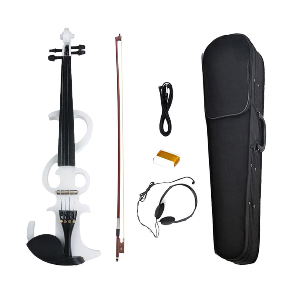 Silent Electric Violin Handmade Free Case Bow 4 St... – Grandado