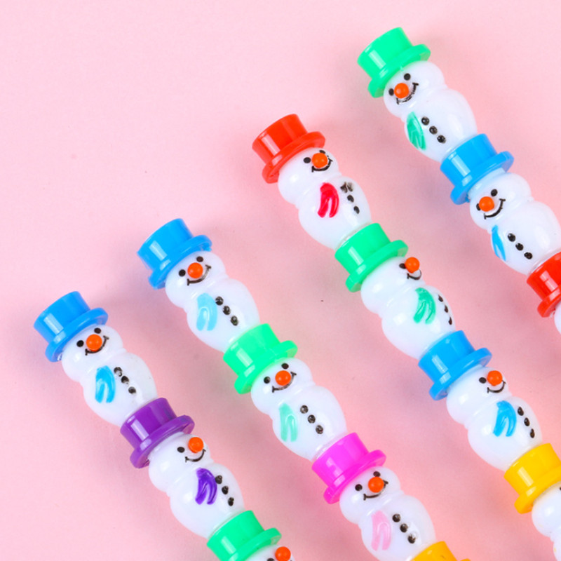1PC/Lot Stationery Cute Snowman Pencils Cartoon Pe... – Grandado