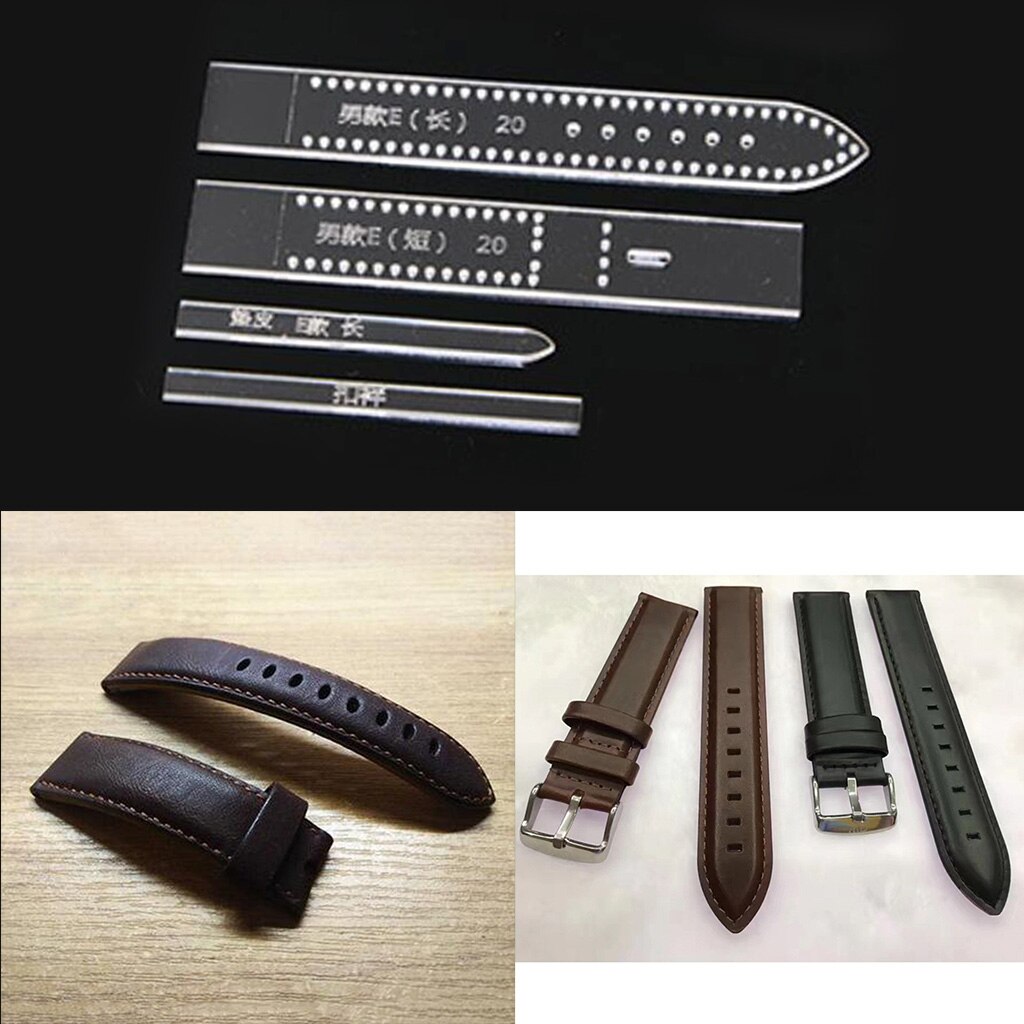 8Pcs Leather Craft Acrylic Watch Band Mould Patter... – Grandado