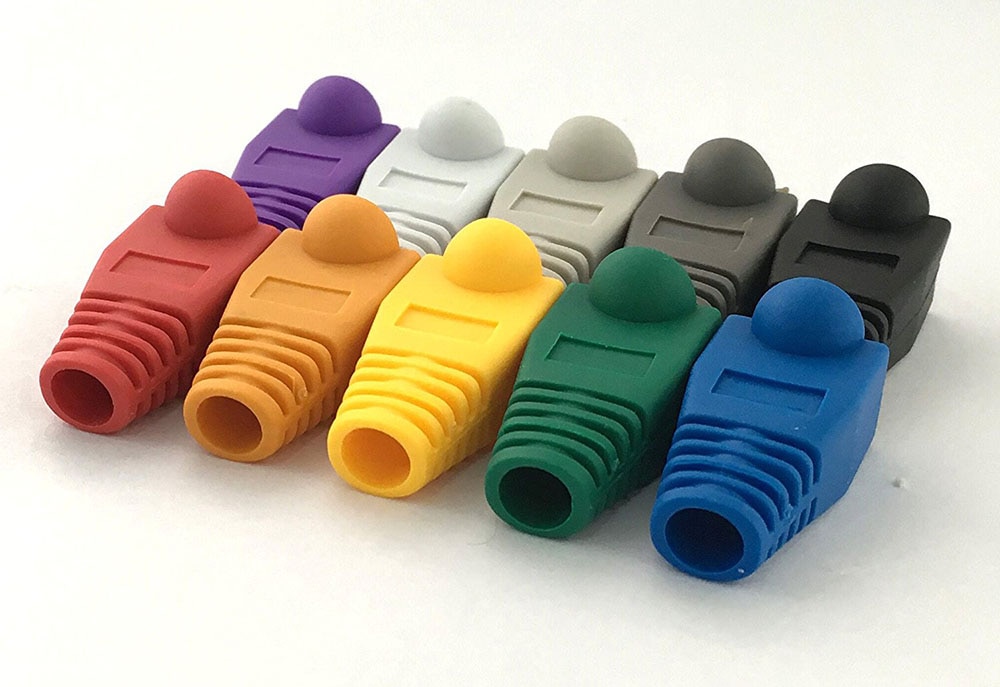 100 Pcs Mixed Color Cat5e Cat6 Rj45 Ethernet Netwo Grandado