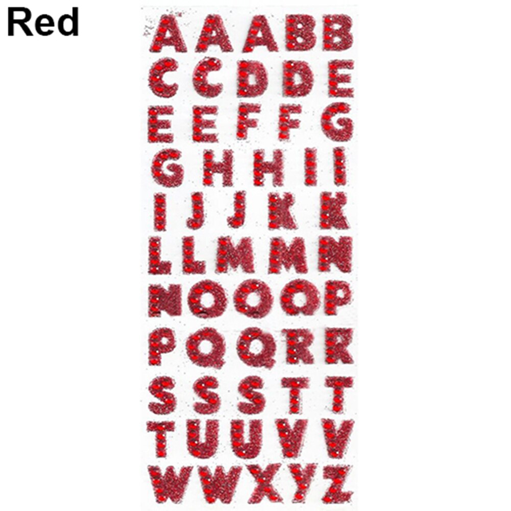 1 Sheet Glitter Alfabet Letter Scrapbooking Sticke... – Grandado
