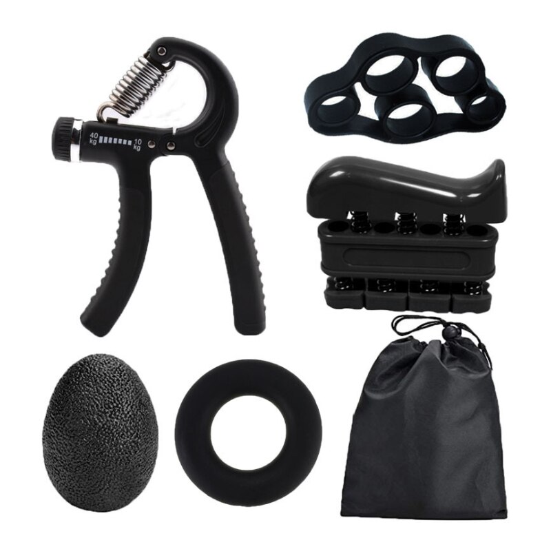 5 Pack Hand Grip Strength Trainer Kit Strengthener... – Grandado