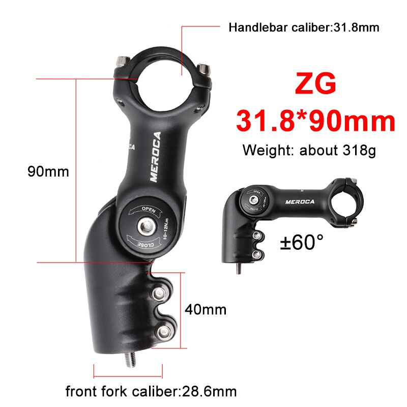 MEROCA Bicycle Stem Heightening Lowering Extension... – Grandado