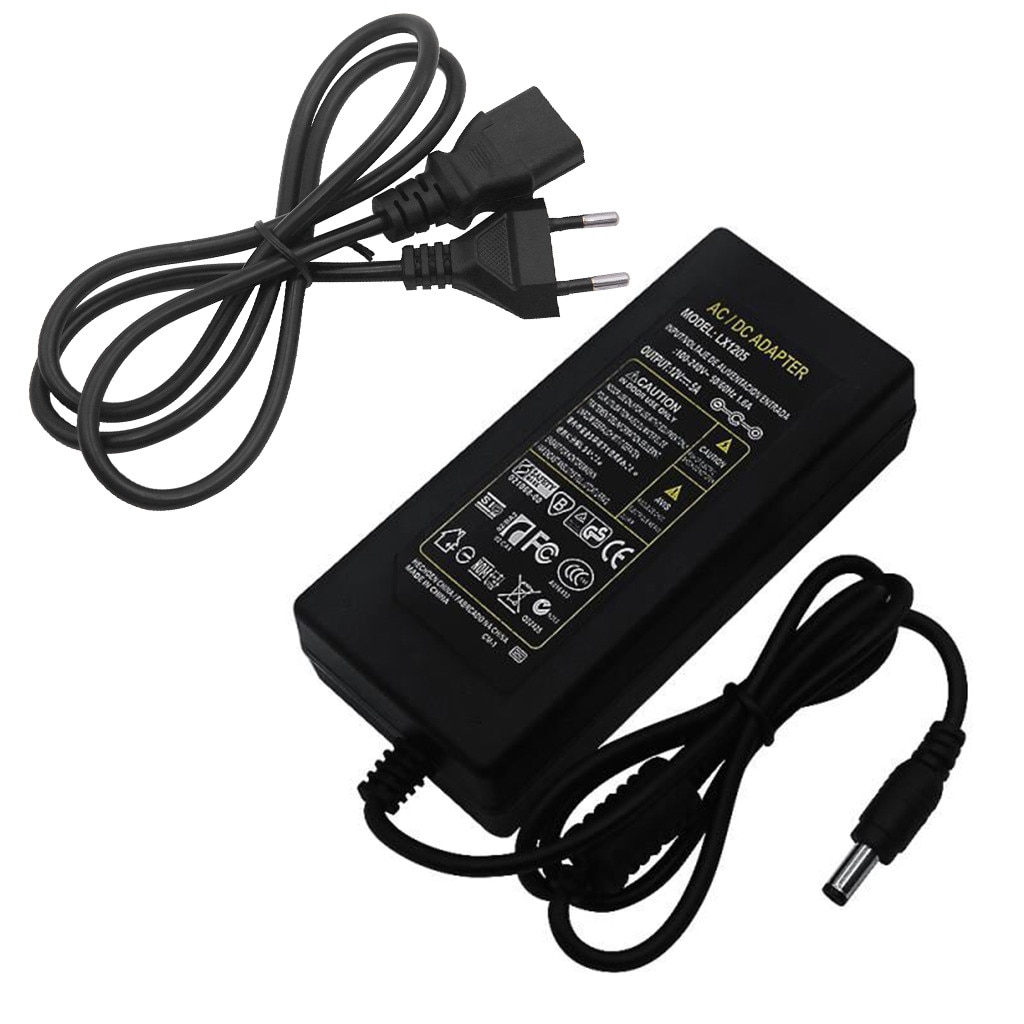 12V 5A 5 Amp 60W Dc Eu Power Supply Adapter Transf... – Grandado
