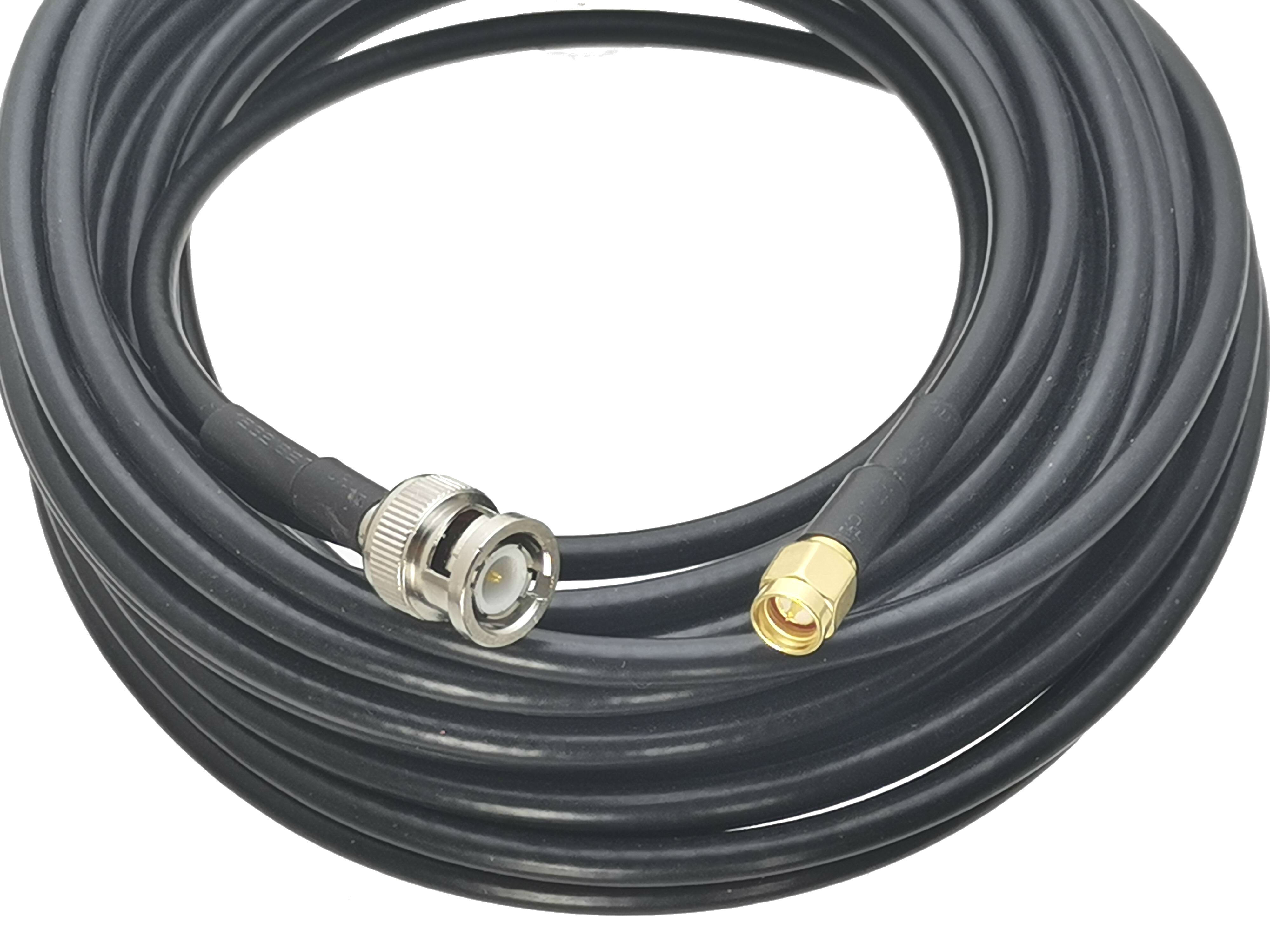 1Pcs RG58 SMA Male plug to BNC Male plug Connector... – Grandado