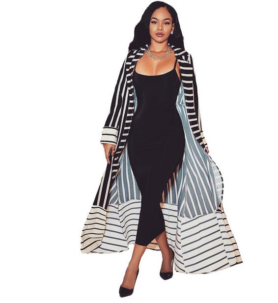 Women Long Cardigan Formal Turn Down Collar Open F... – Grandado